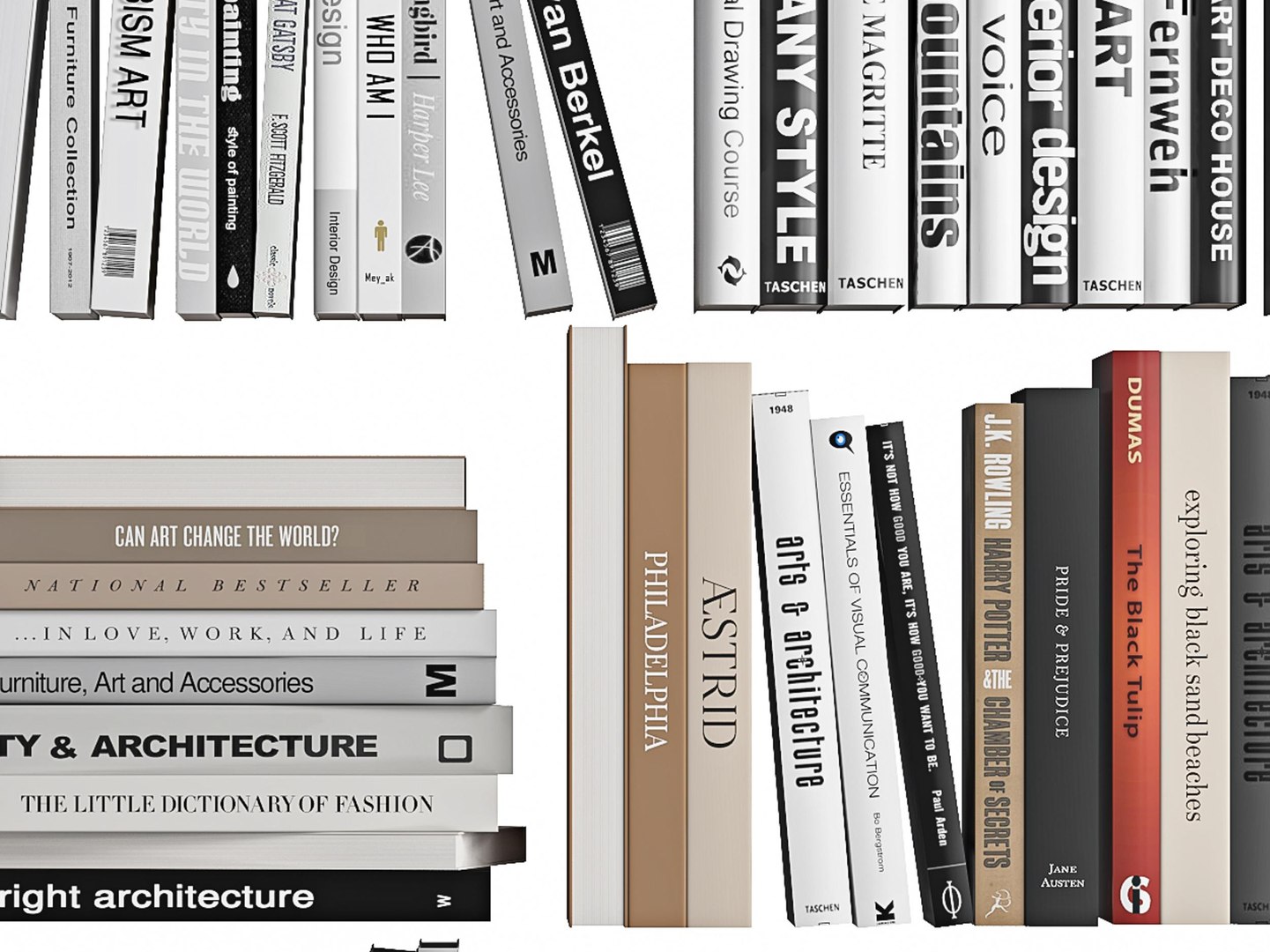 3D Modern Decoration Book model - TurboSquid 2130412