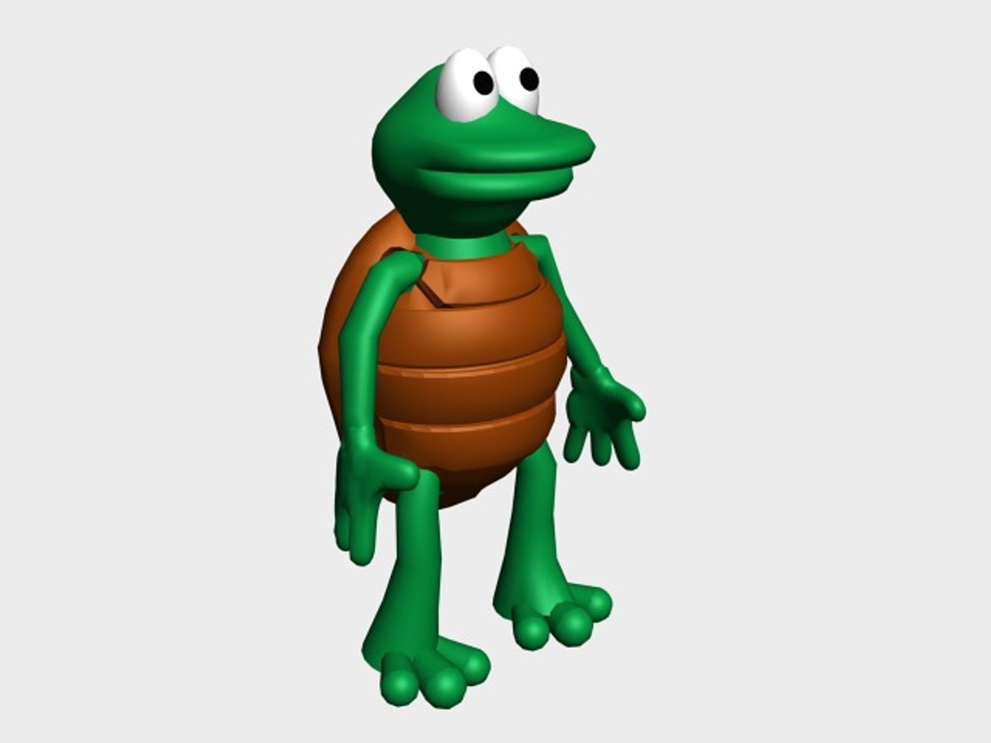 3d Cartoon Turtle Animations Model