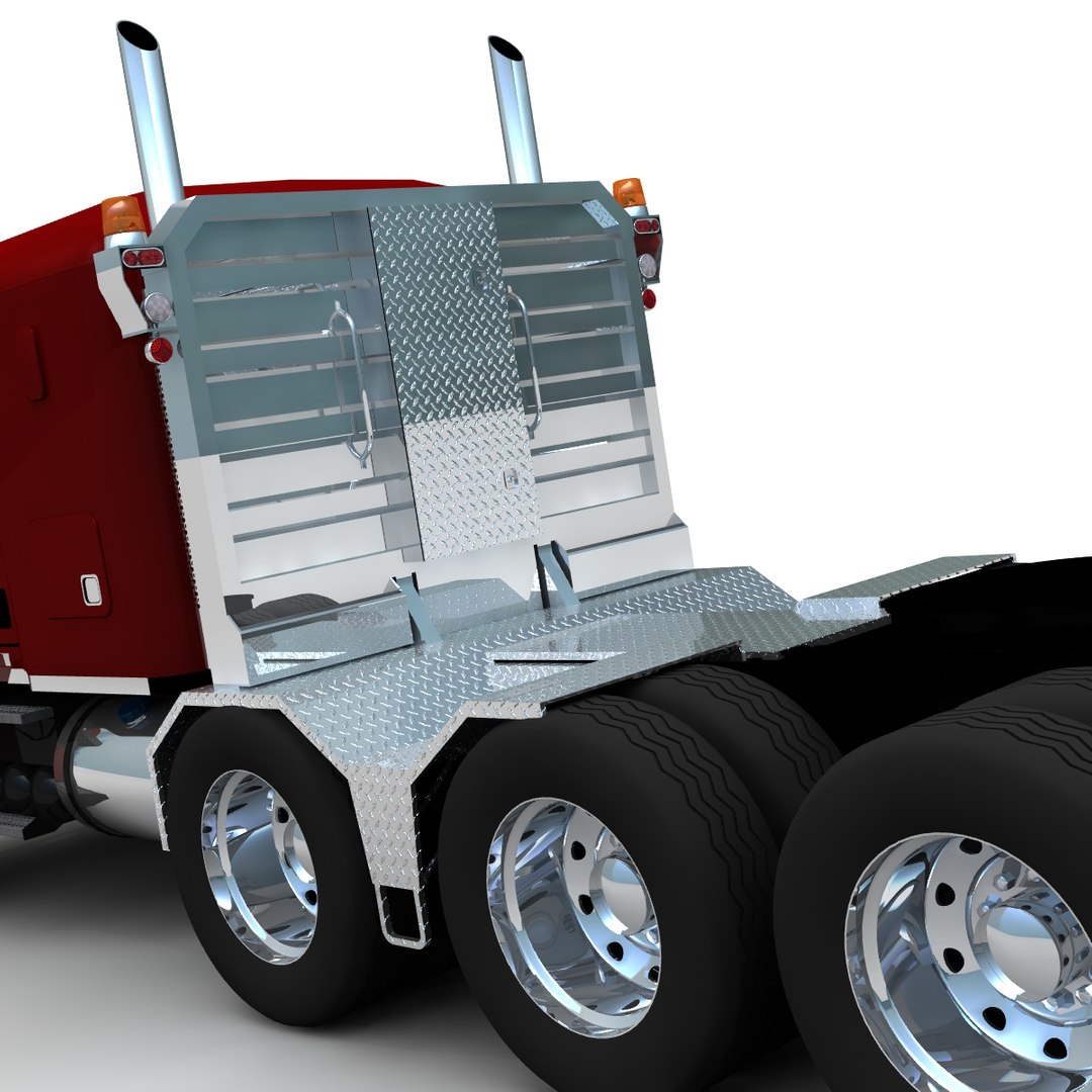 3d mack ch truck heavy model