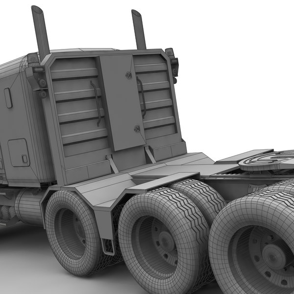 3d mack ch truck heavy model