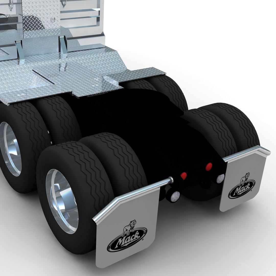 3d mack ch truck heavy model