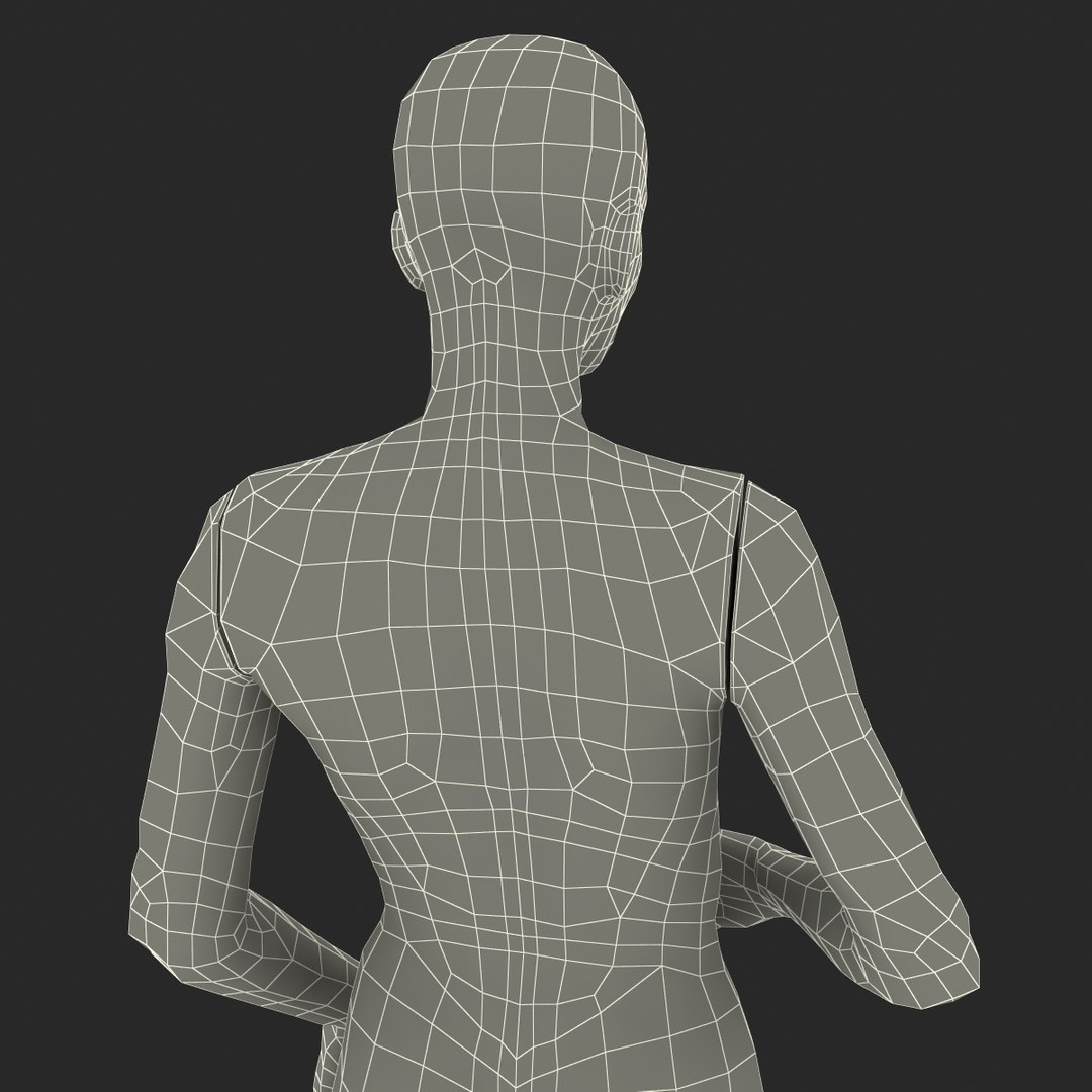 female mannequin v5 3d obj