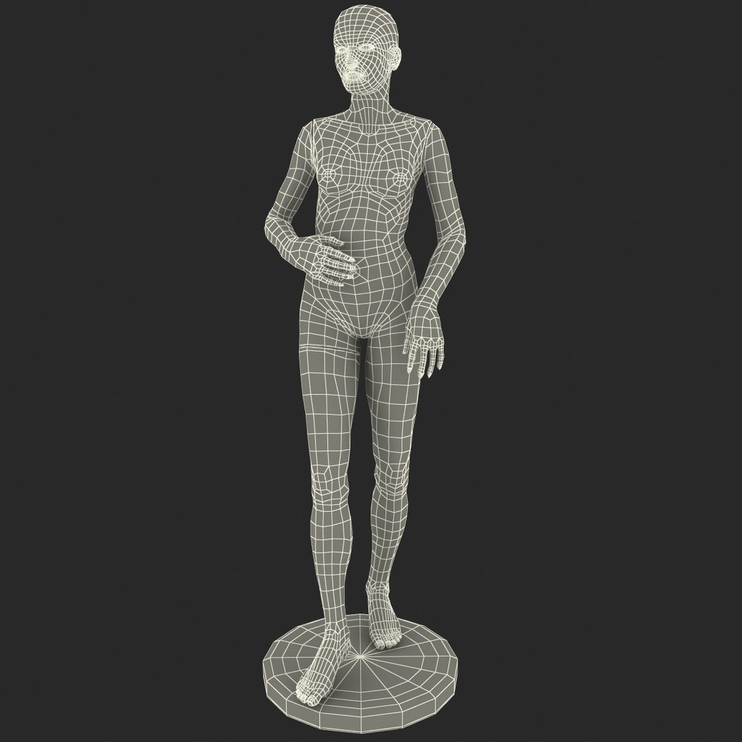 female mannequin v5 3d obj