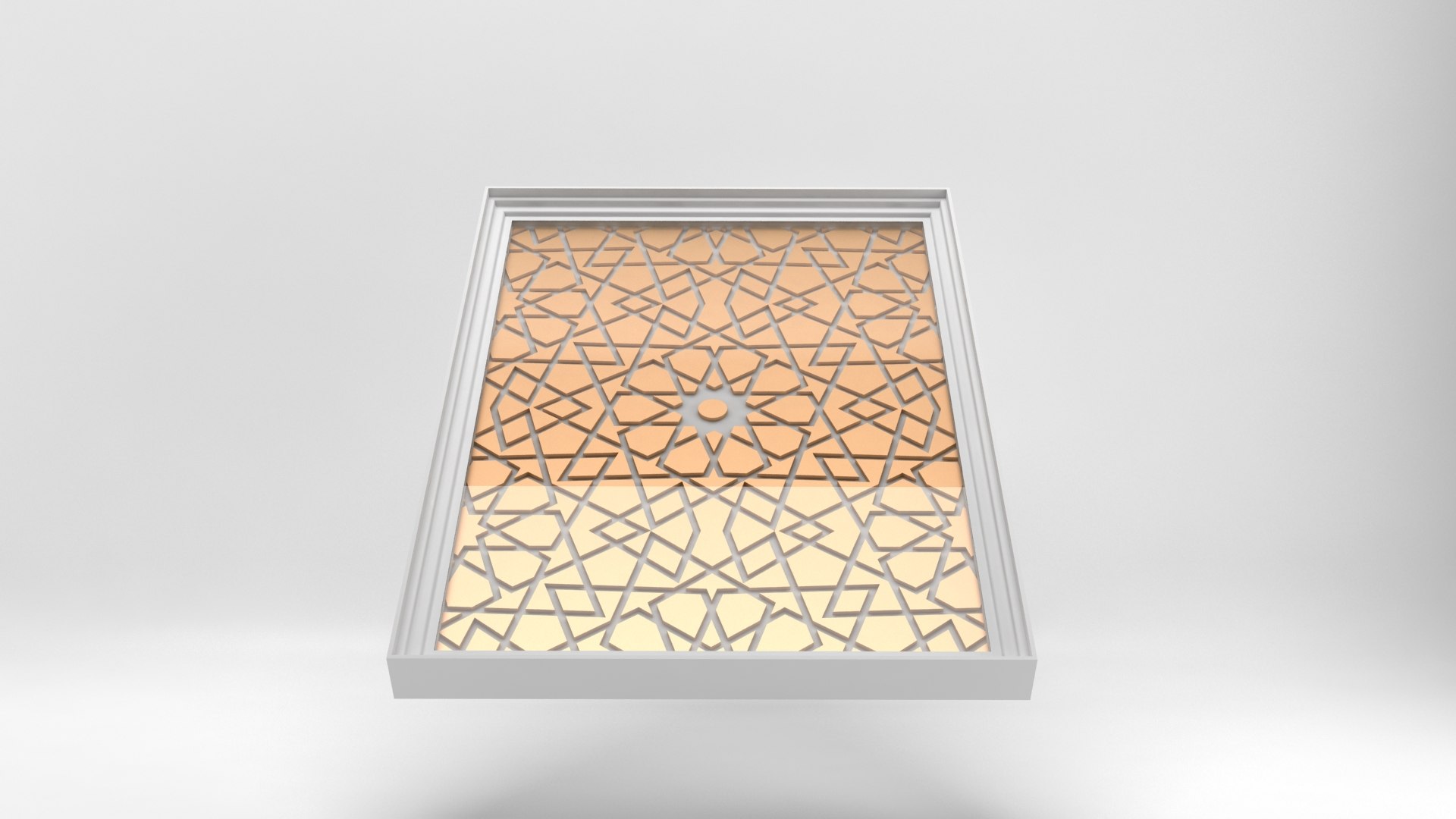3D Islamic Geometric Decorative Frame - TurboSquid 1784534