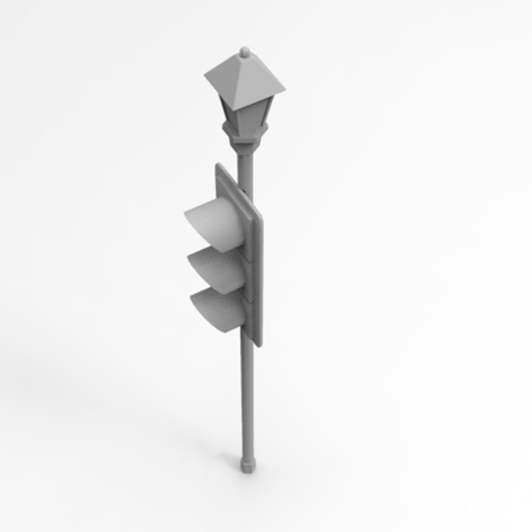 Traffic Signal Sign 3d Model