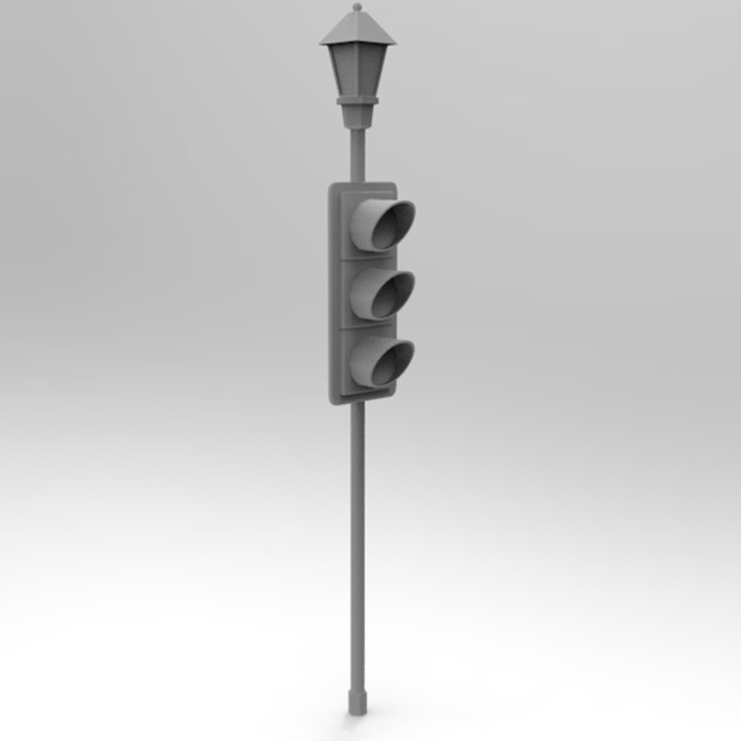 Traffic Signal Sign 3d Model
