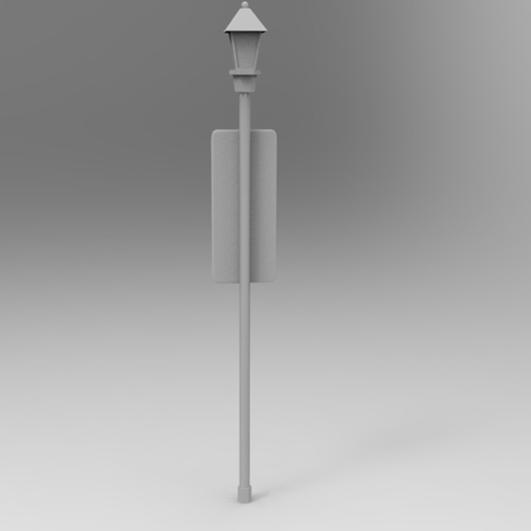 Traffic Signal Sign 3d Model