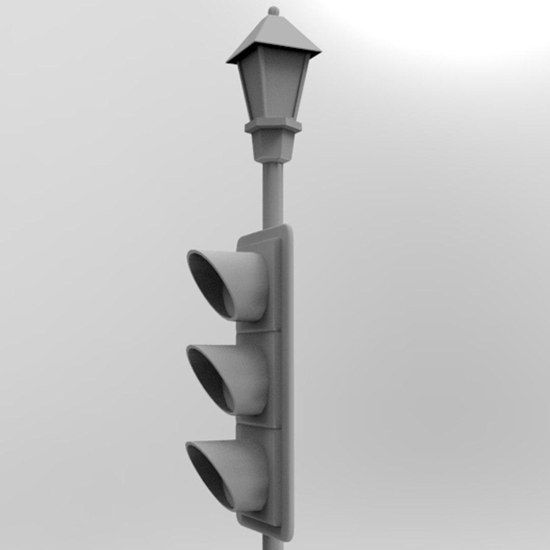 Traffic Signal Sign 3d Model