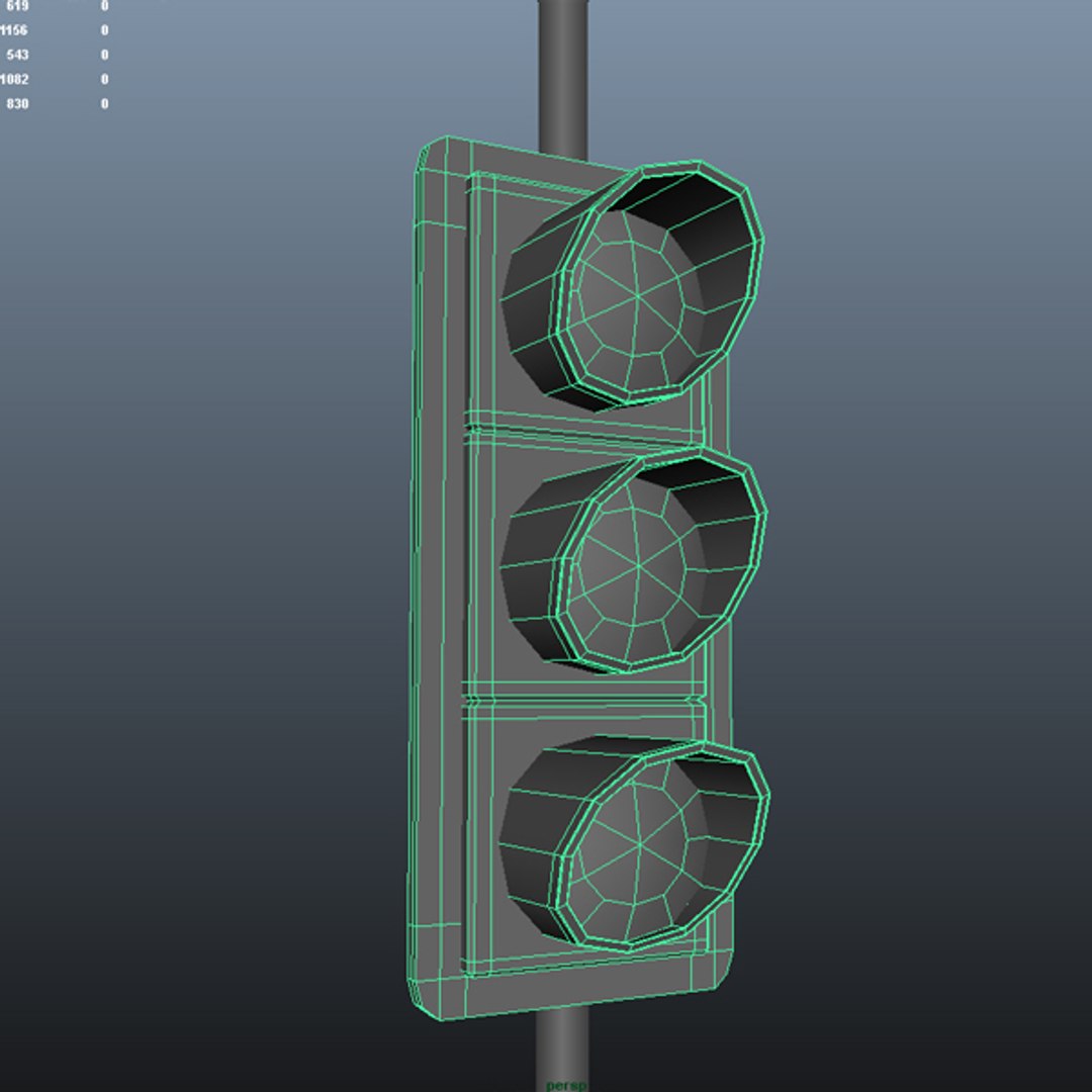 Traffic Signal Sign 3d Model