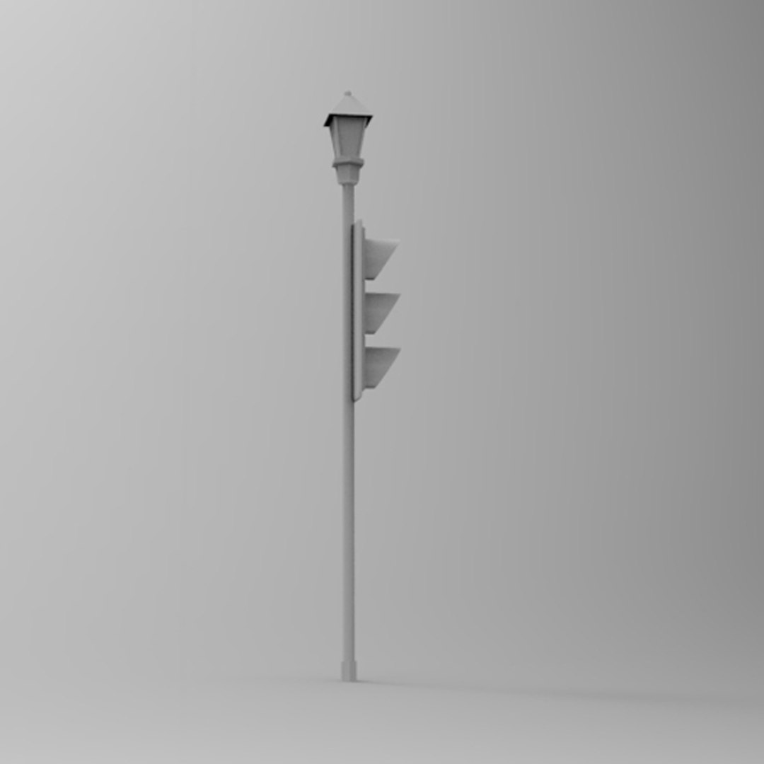 Traffic Signal Sign 3d Model