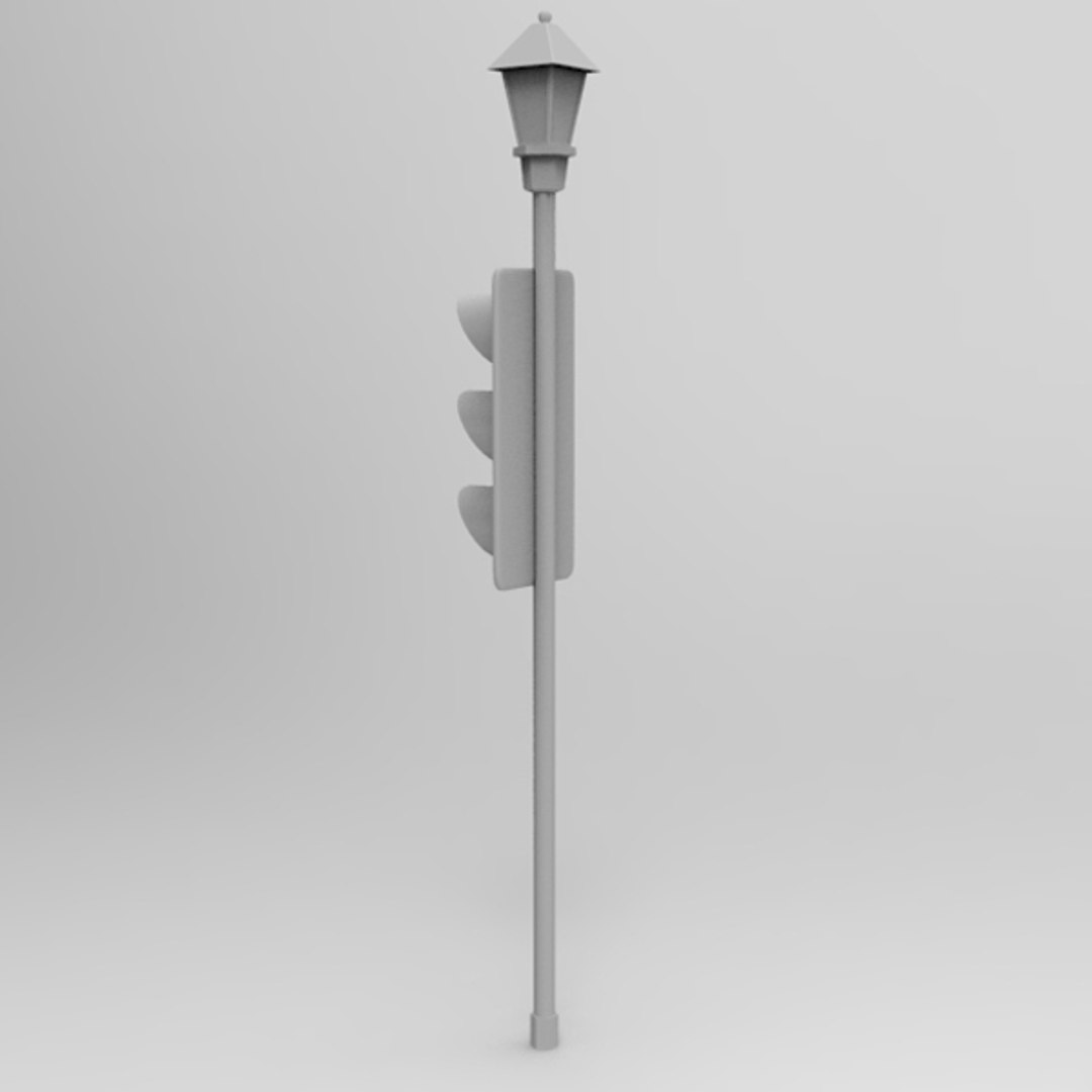 Traffic Signal Sign 3d Model