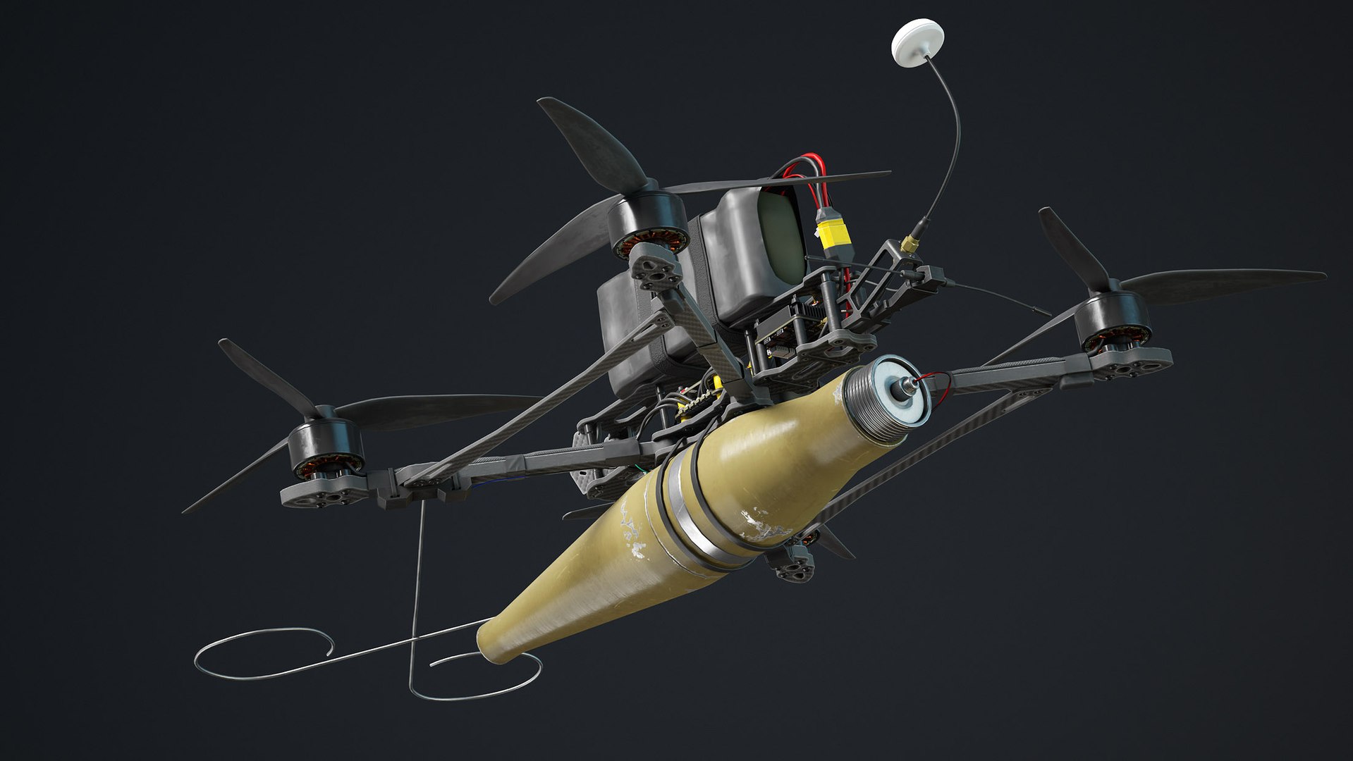 FPV Drone Kamikaze 10 Inches 3D Model - TurboSquid 2348991