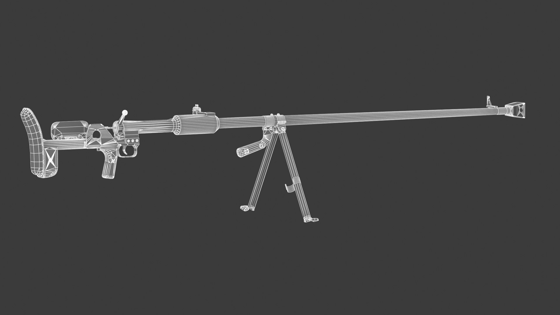 3D PTRD 41 Low Poly - TurboSquid 1881290