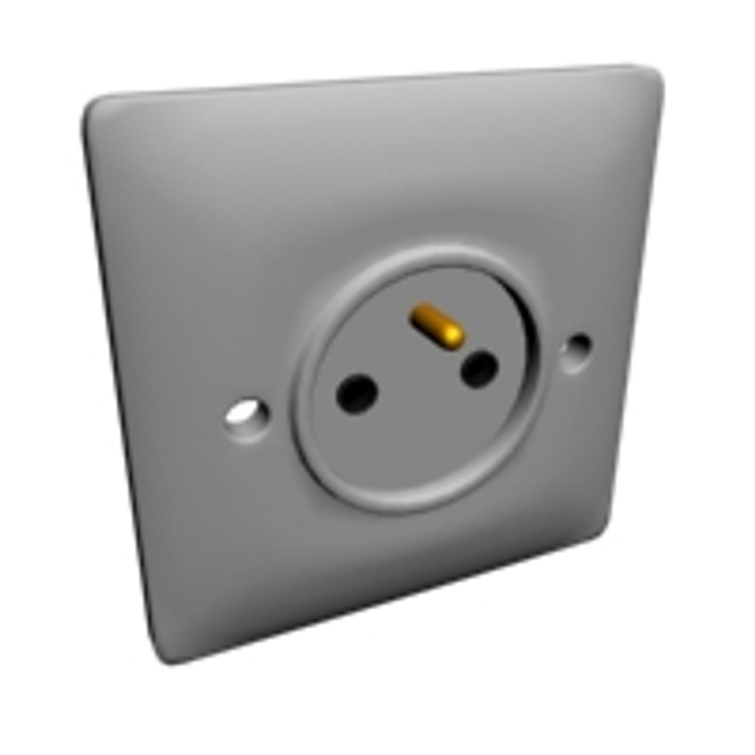 power point socket 3d max