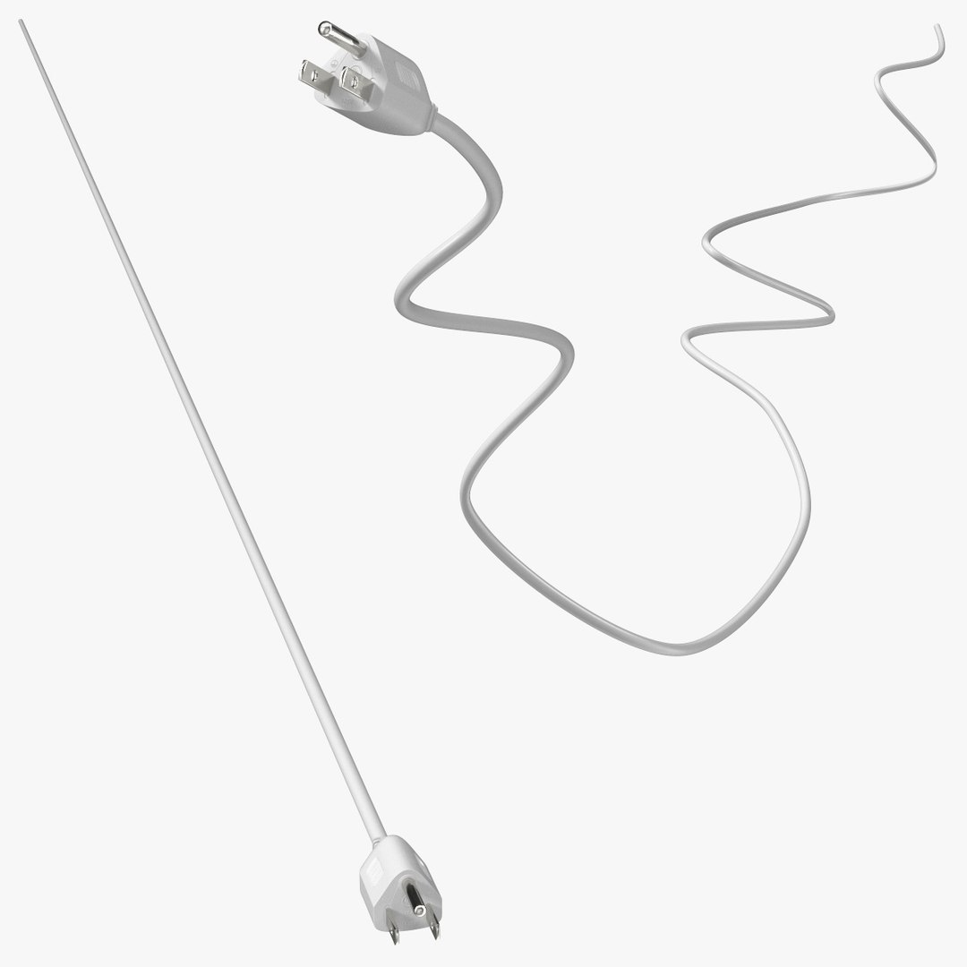 3D Type B Electric Plug White Rigged model - TurboSquid 2041098