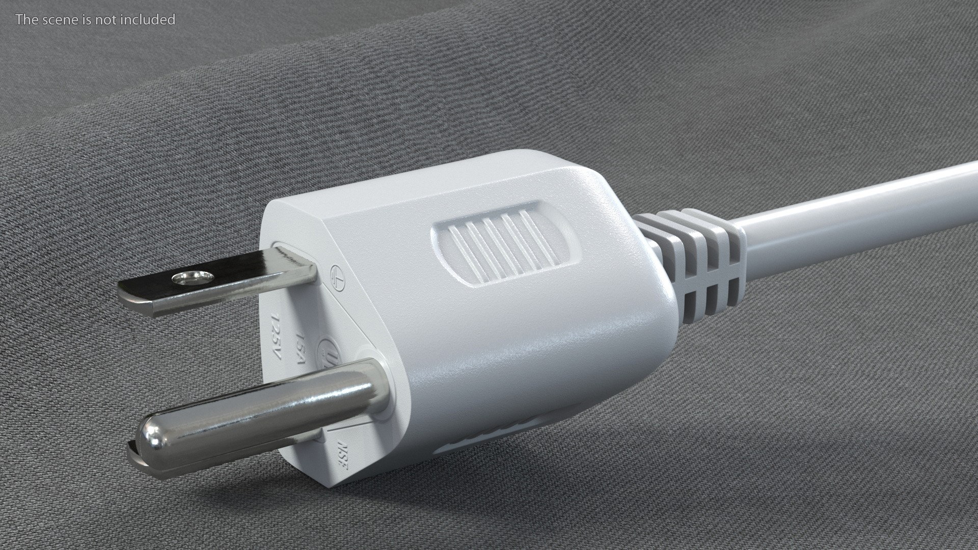 3D Type B Electric Plug White Rigged model - TurboSquid 2041098