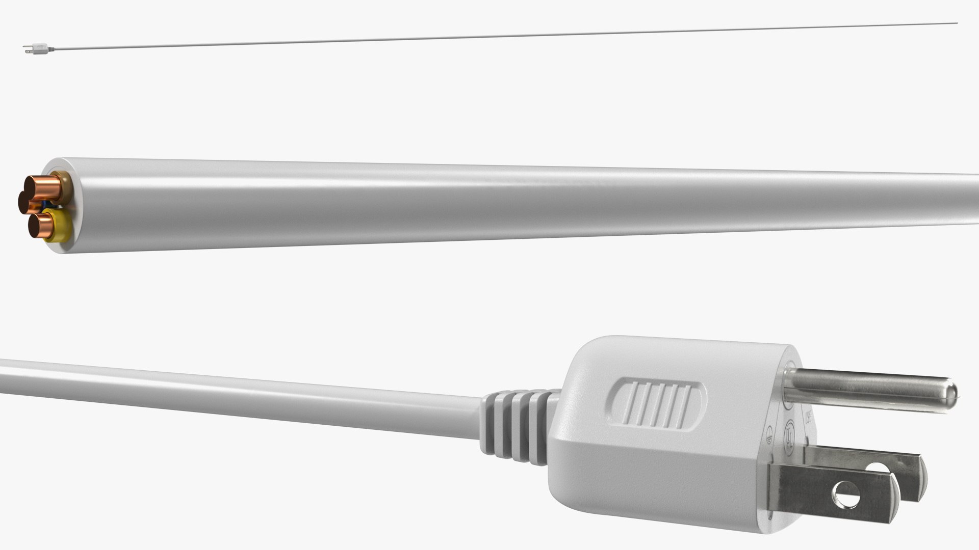 3D Type B Electric Plug White Rigged model - TurboSquid 2041098