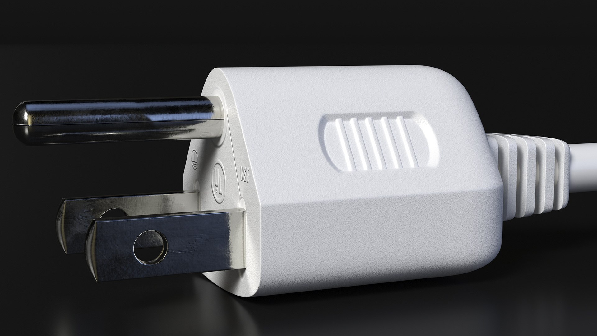 3D Type B Electric Plug White Rigged model - TurboSquid 2041098