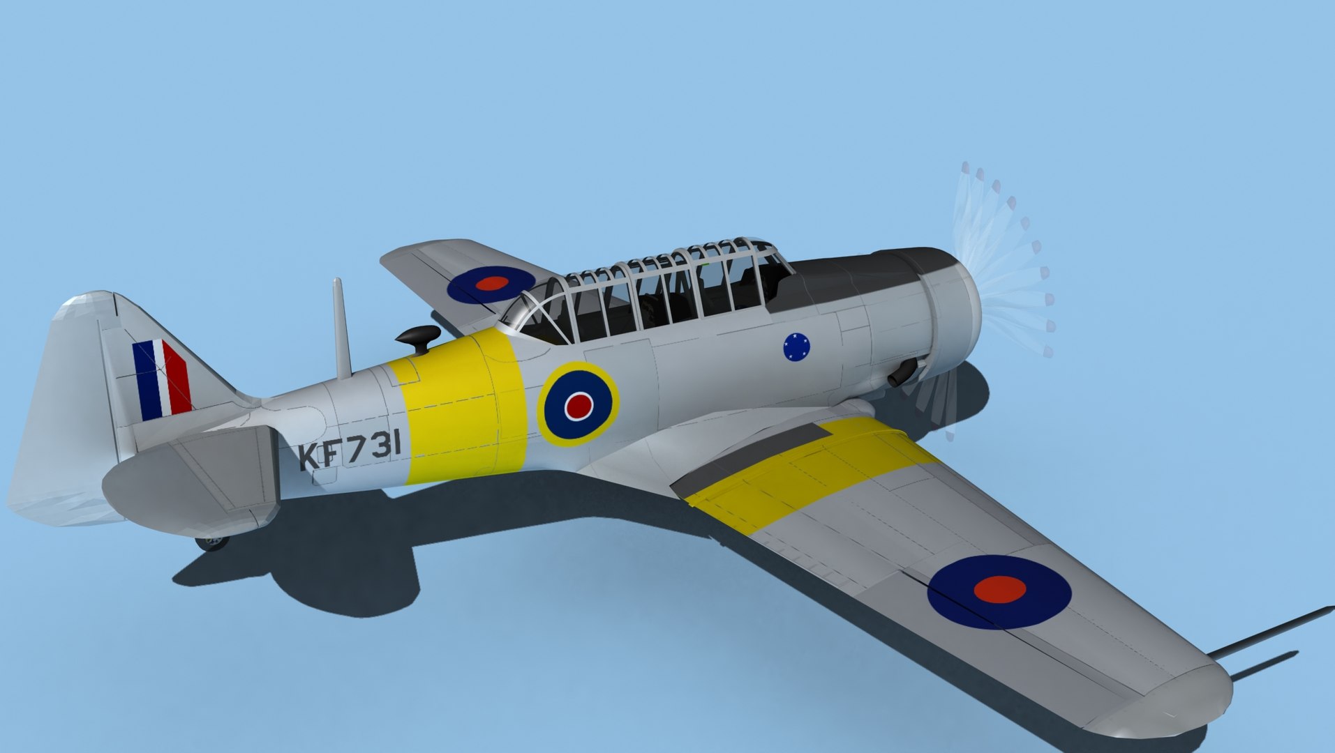 North American T-6 Texan RAF V02 3D - TurboSquid 1924558