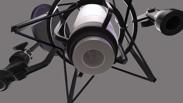 3D studio condenser microphone spider model - TurboSquid 1651523
