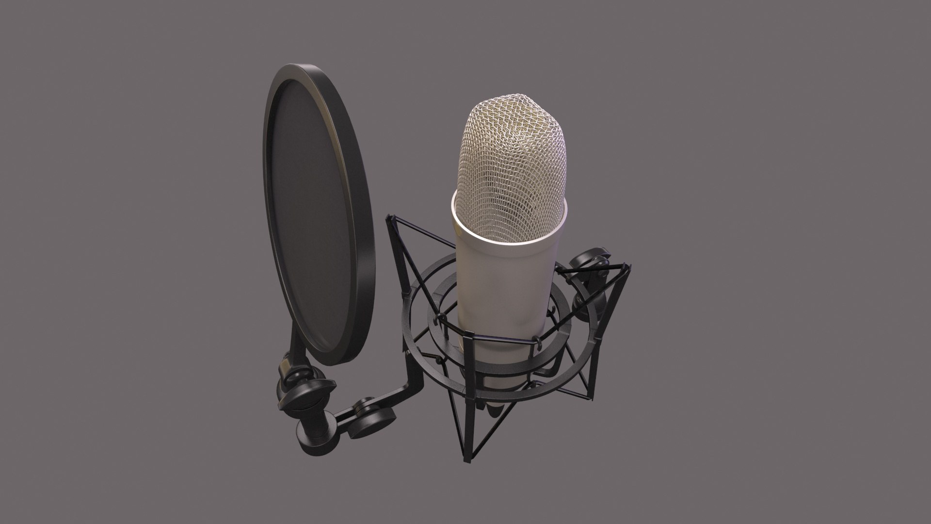 3D studio condenser microphone spider model - TurboSquid 1651523