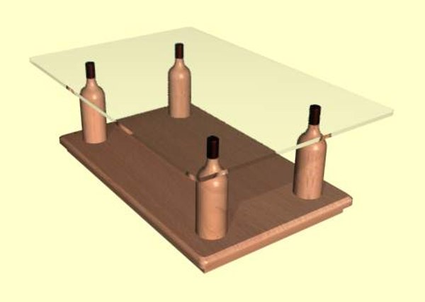 3d table model