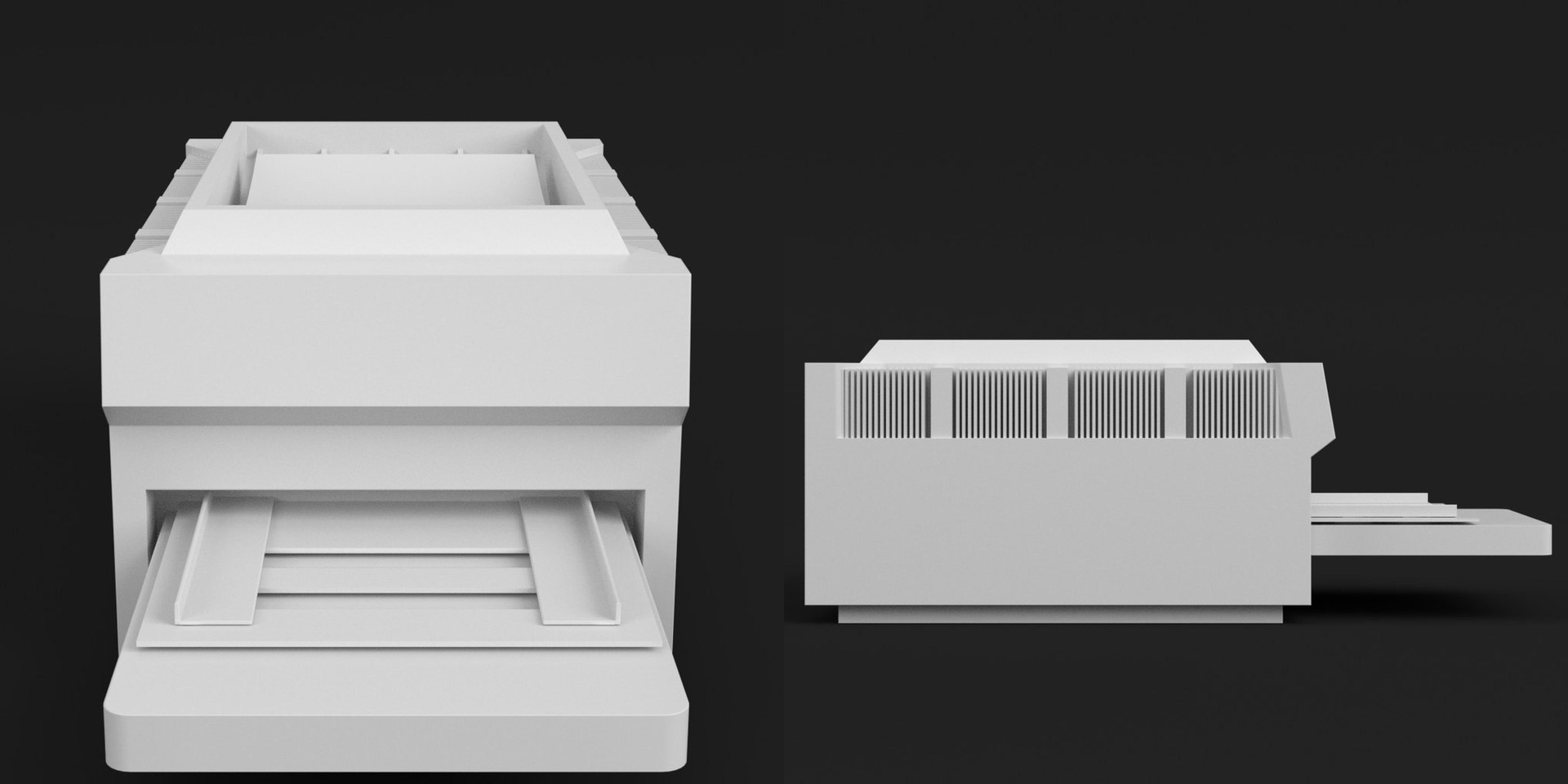 Computer Printer 2 3d Model