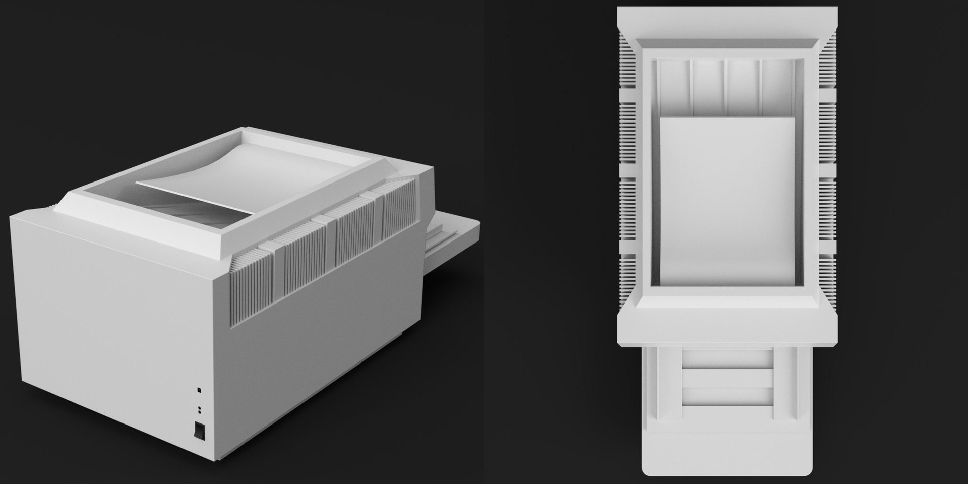 Computer Printer 2 3d Model