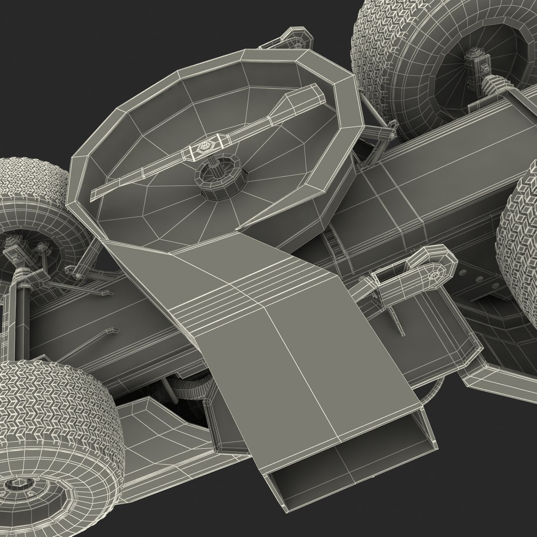 3d model of lawn tractor snapper modeled