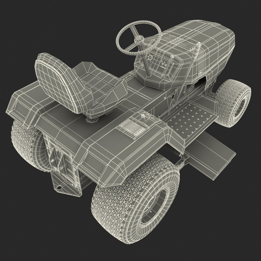 3d model of lawn tractor snapper modeled