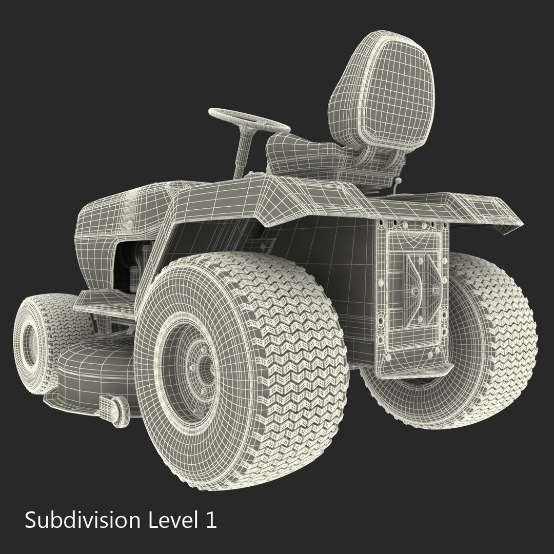 3d model of lawn tractor snapper modeled
