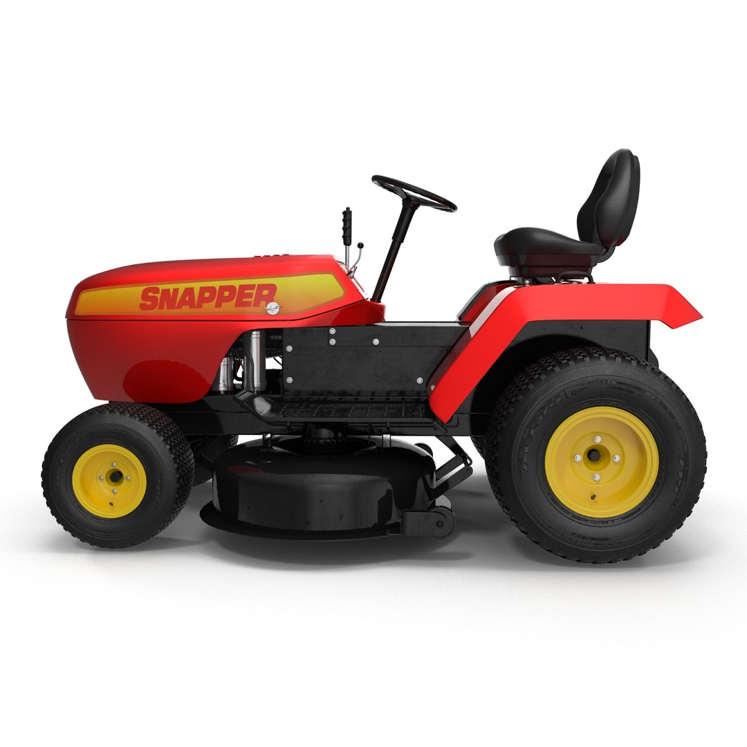 3d model of lawn tractor snapper modeled