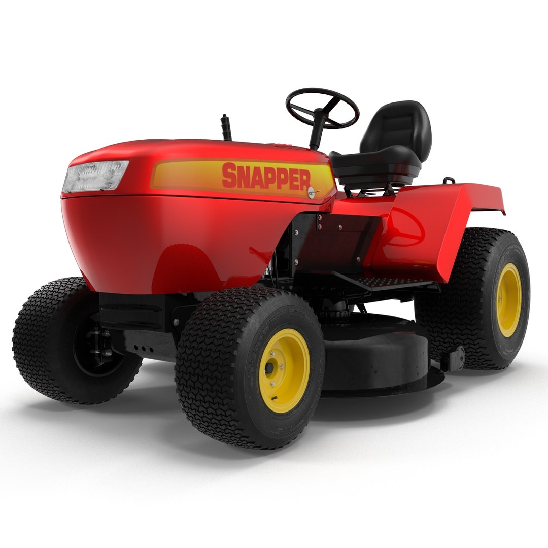 3d model of lawn tractor snapper modeled