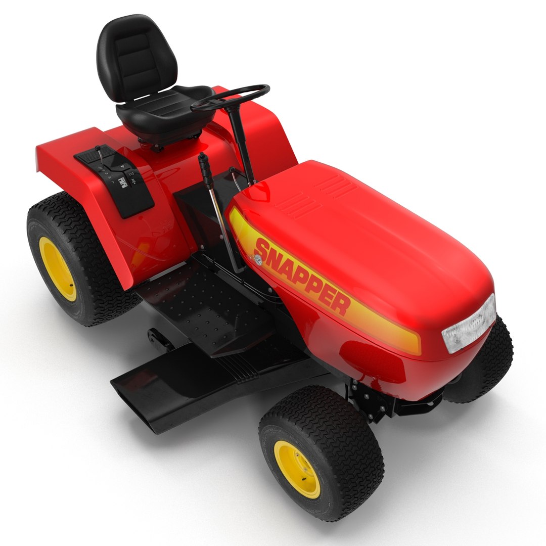 3d model of lawn tractor snapper modeled