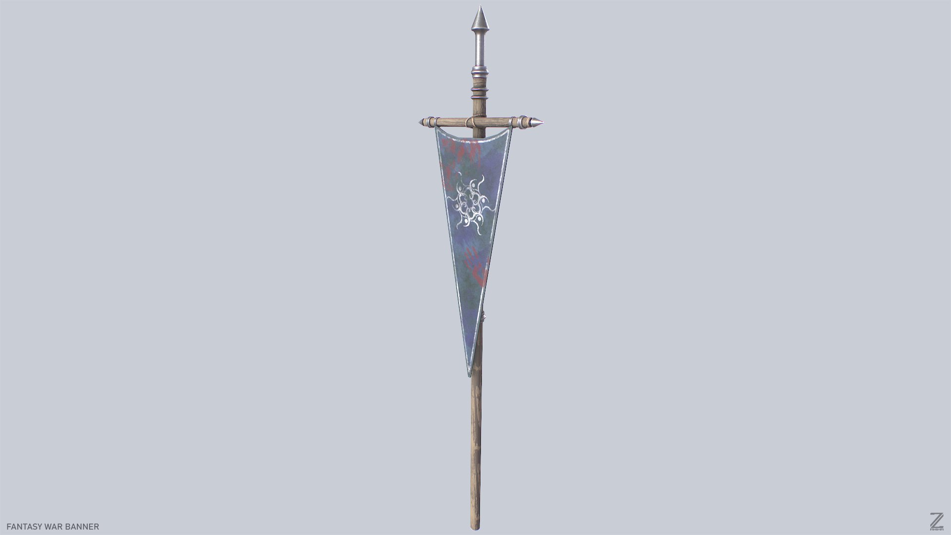 Fantasy War Banner 3D Model - TurboSquid 2230836
