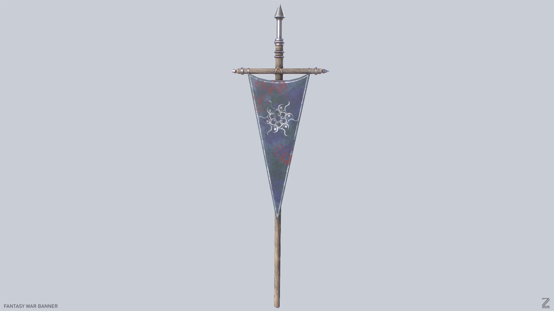 Fantasy War Banner 3D Model - TurboSquid 2230836