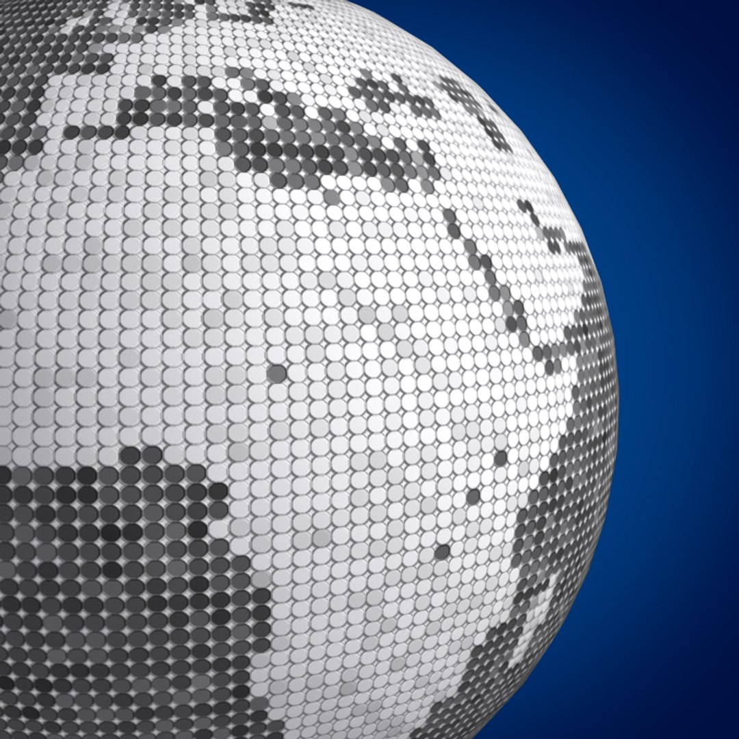 3d model earth dots news