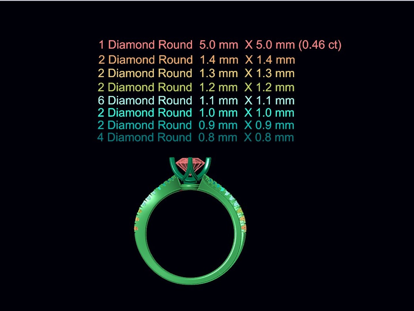 Engagement Ring Cad Stl File 3D Model - TurboSquid 1619044