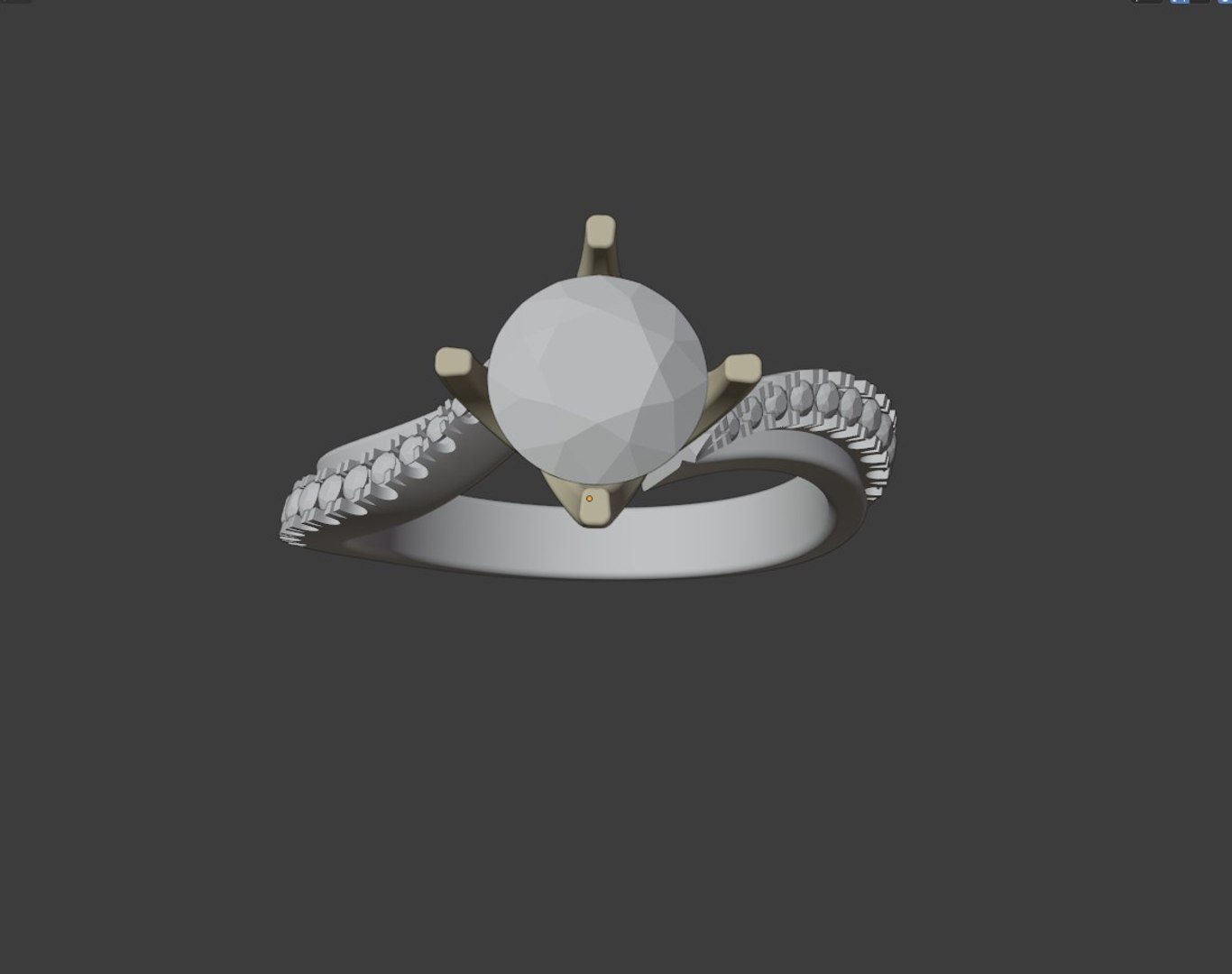 Engagement ring cad stl file 3D model - TurboSquid 1619044