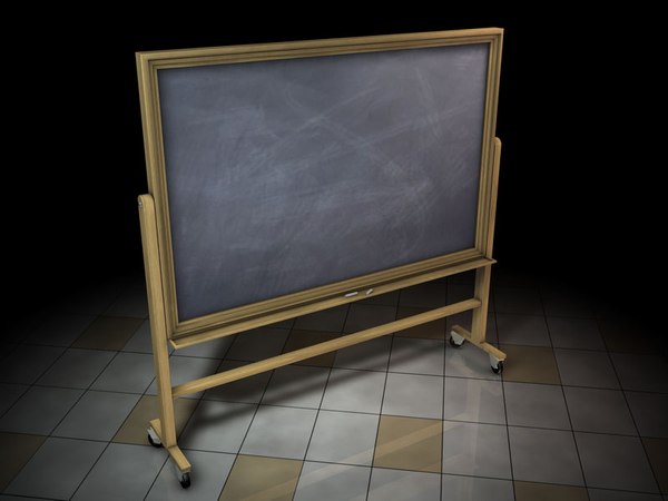 obj chalkboard chalk