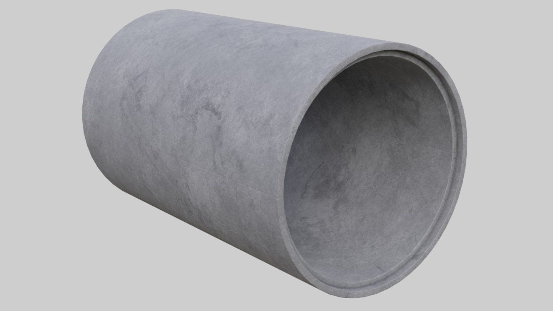 Concrete Pipe 1a 3D Model - TurboSquid 1234692