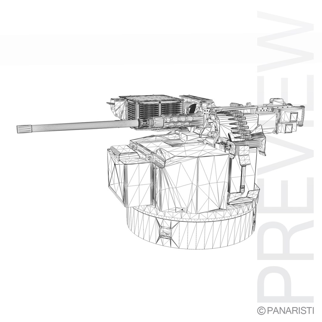 Remote Weapon Station Rws 3d C4d