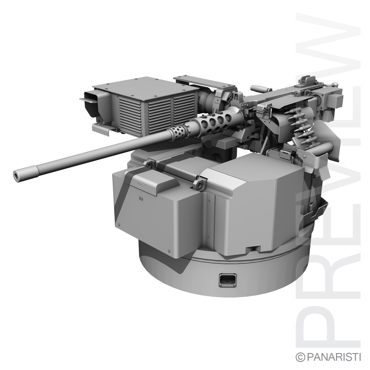 remote weapon station rws 3d c4d