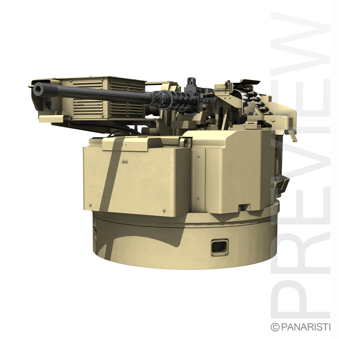 remote weapon station rws 3d c4d
