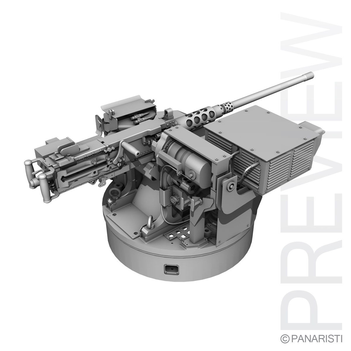 remote weapon station rws 3d c4d