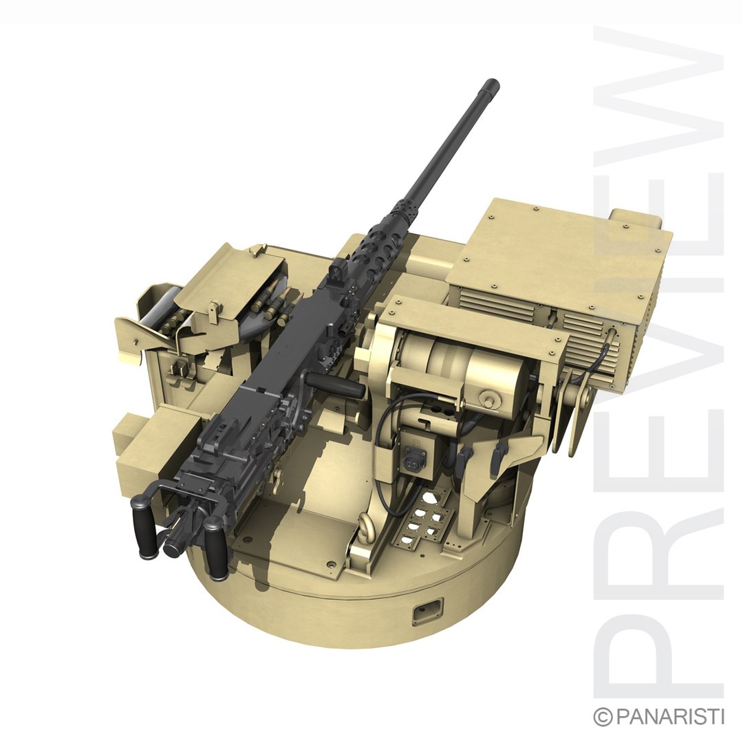 Remote Weapon Station Rws 3d C4d