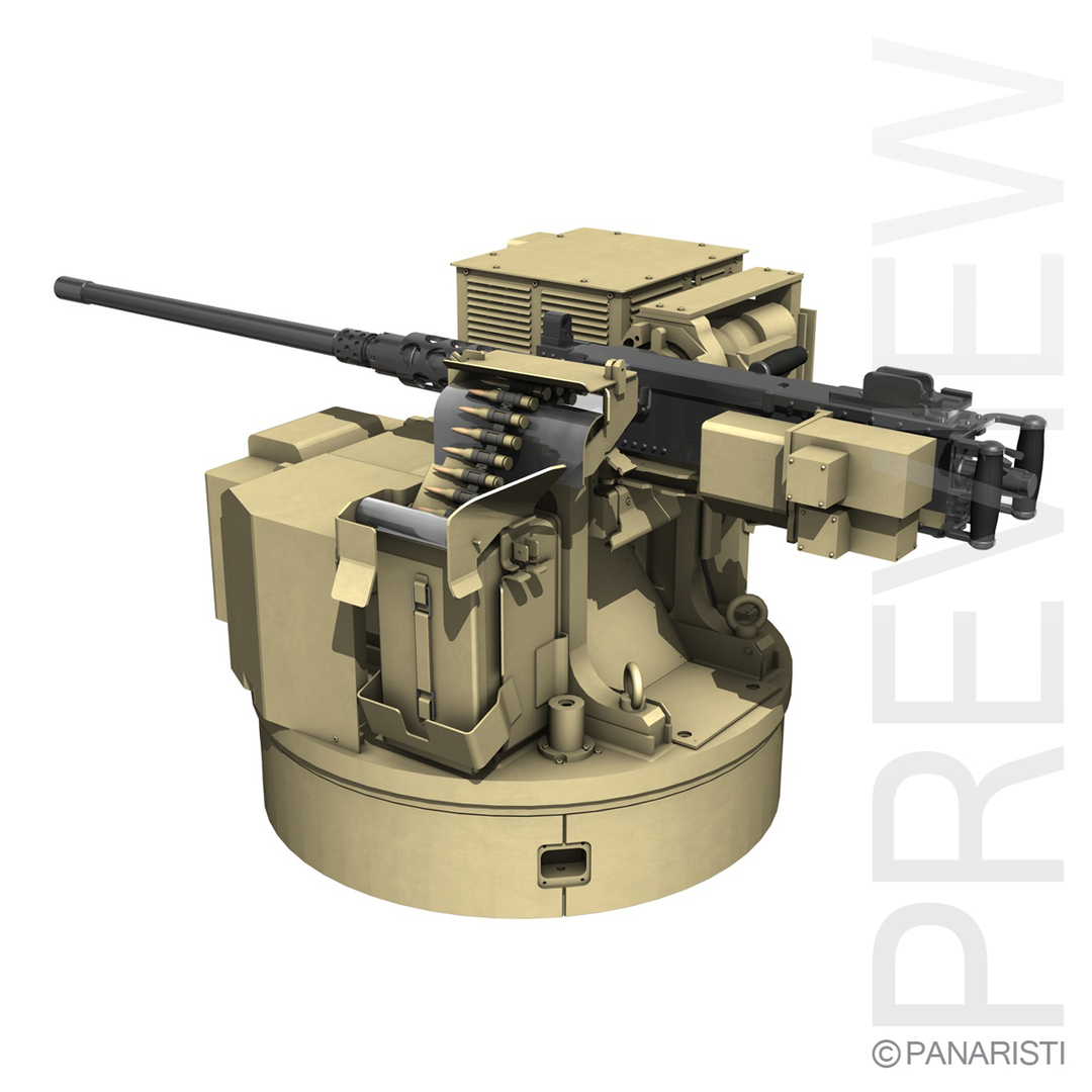 remote weapon station rws 3d c4d