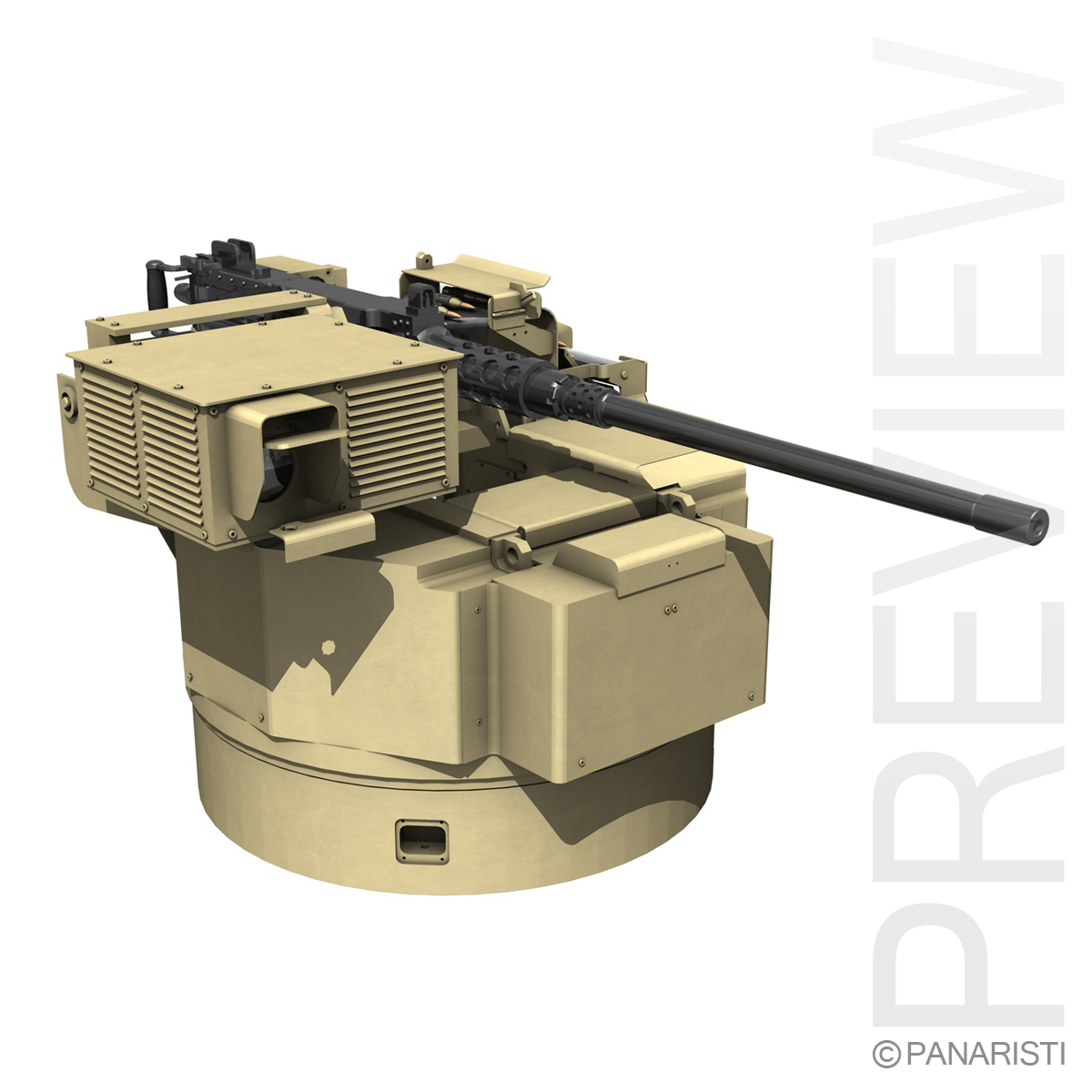 remote weapon station rws 3d c4d