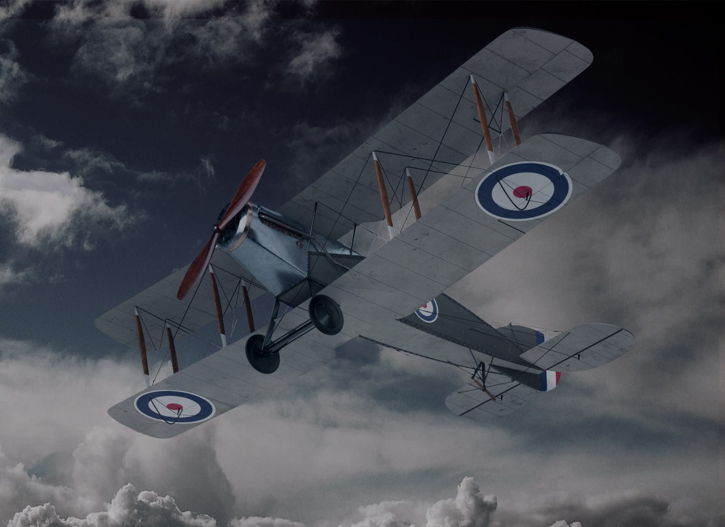 3D Biplane BristolF2b Model - TurboSquid 1784526