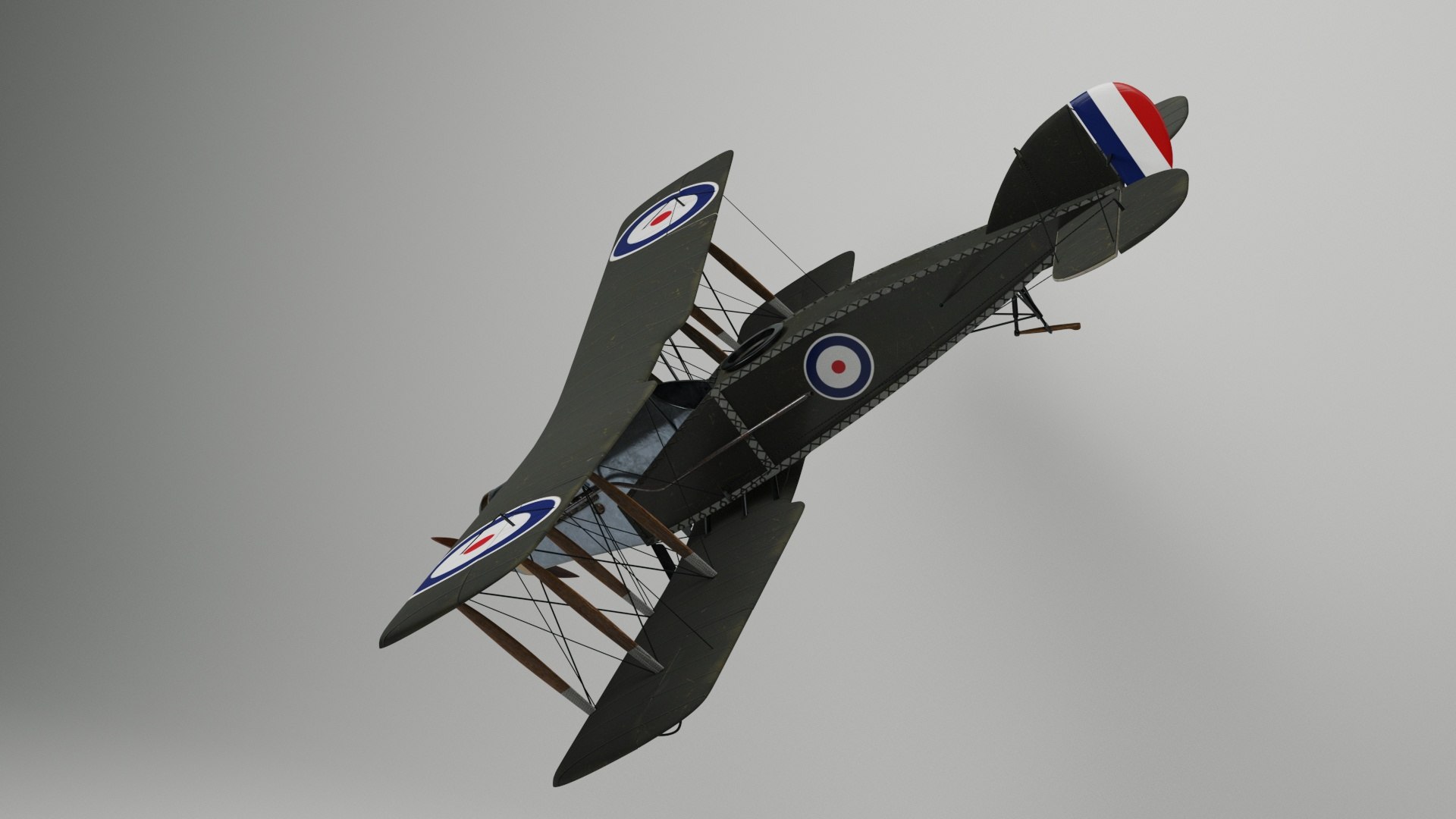 3D Biplane BristolF2b Model - TurboSquid 1784526